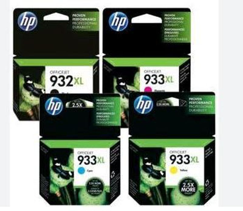 Tinta HP 932 , 933 Black dan Color Original Ink Cartridge 1 Set