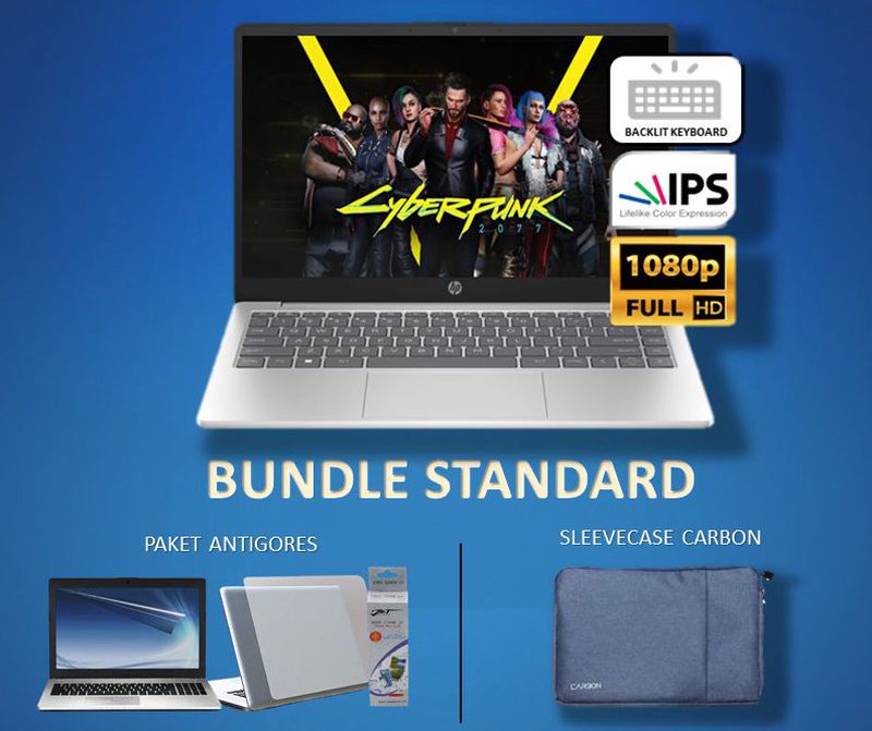 HP Laptop 14 Core i3-N305 - 8/512 GB - EP0088TU - W11 H+OHS 2021