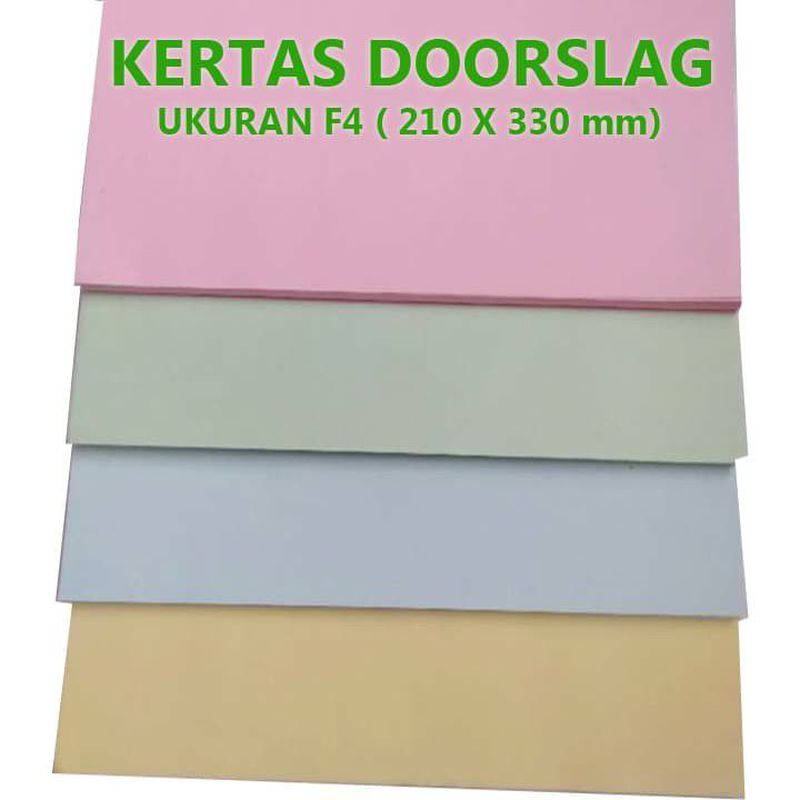 KERTAS DOORSLAG Warna (Harga sudah termasuk ongkir lokal dan pajak)