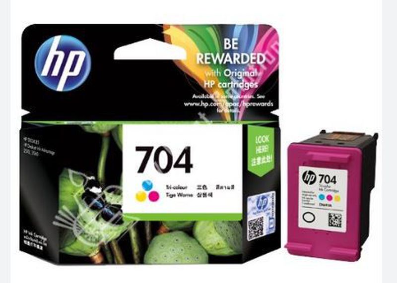 Tinta HP 704 Colour Ink Cartridge
