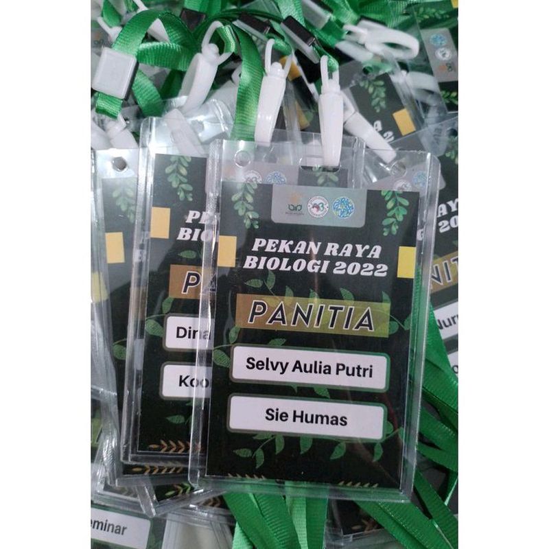 name tage panitia 1 set tali plus cetakan