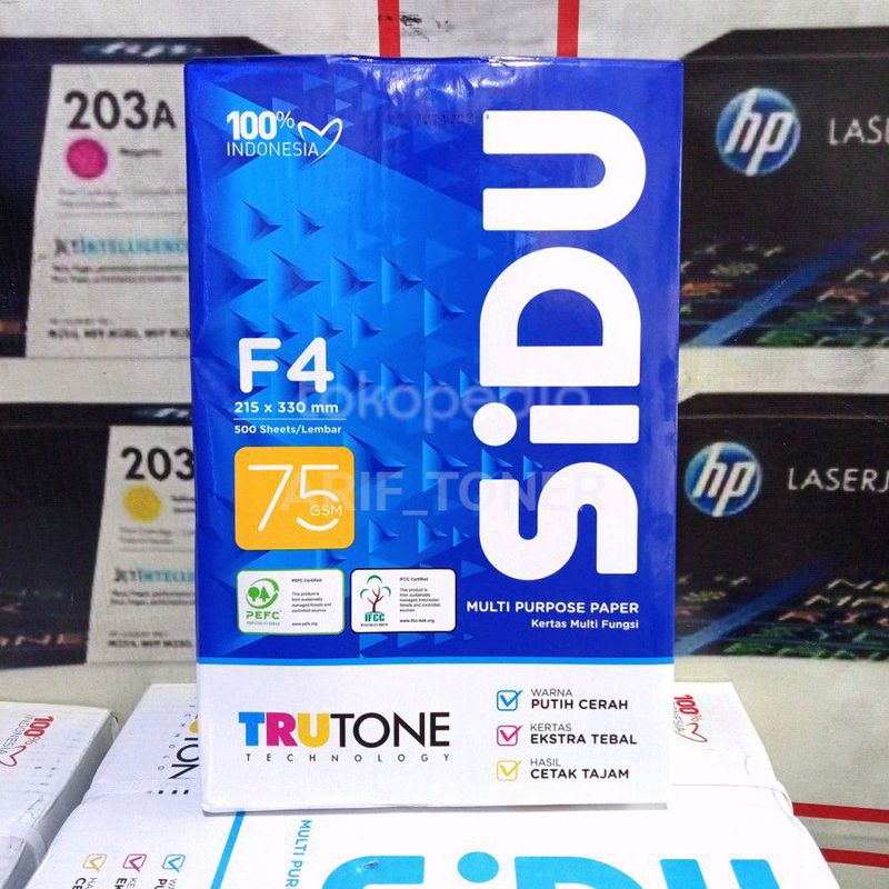 Kertas HVS 75 gram F4 Sidu