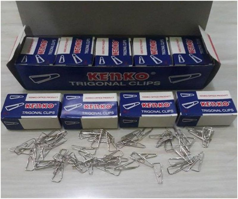 Trigonal Clips No.3 Kenko Penjepit Clip Paper Segitiga