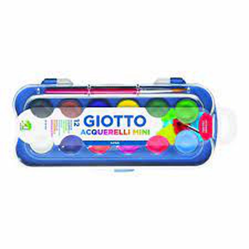 GIOTTO Mini Watercolour Block 23mm 12 Colours #352300