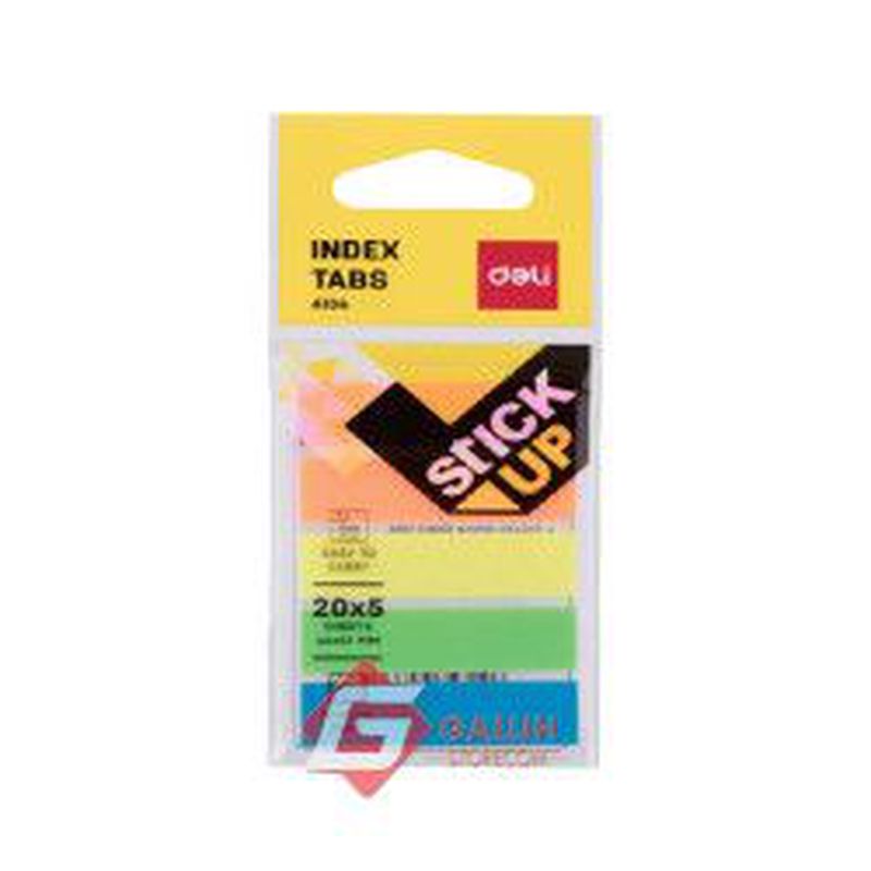 pembatas kertas Index Tabs Memo Post It [43 × 12mm/ 5×20sheets/ 5 Color]