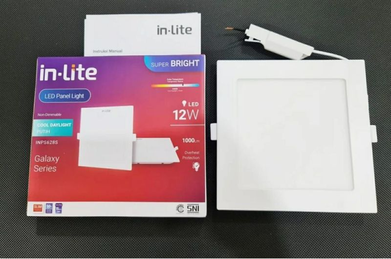 In Lite Downlight Led / Led Panel Kotak / tanam 12 W