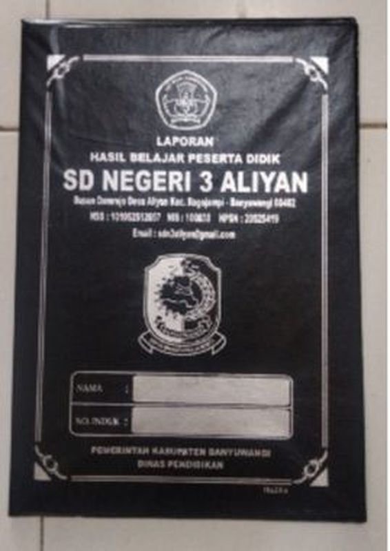 MAP RAPORT SIT SABLON ISI 4 LEMBAR PLASTIK