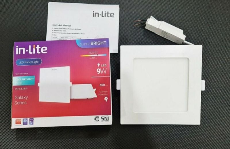 In Lite Downlight Led / Led Panel Kotak / tanam 9 W