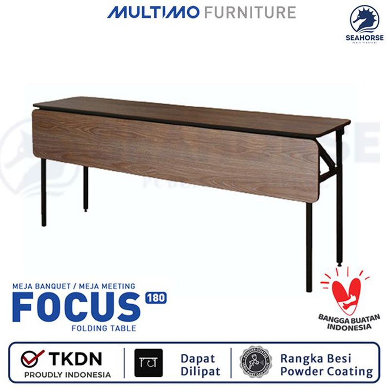 Meja Lipat Focus 180x45 + Tutup HPL