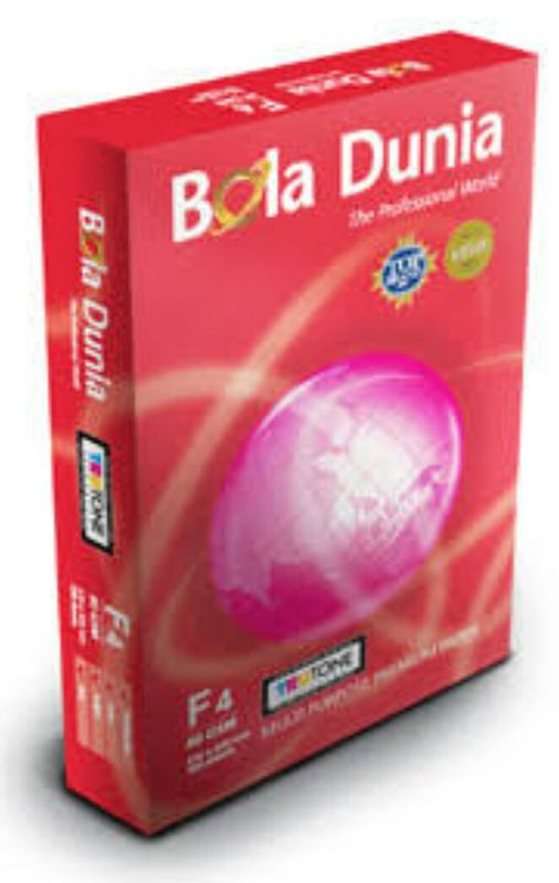 KERTAS HVS F4 BOLA DUNIA 60GR