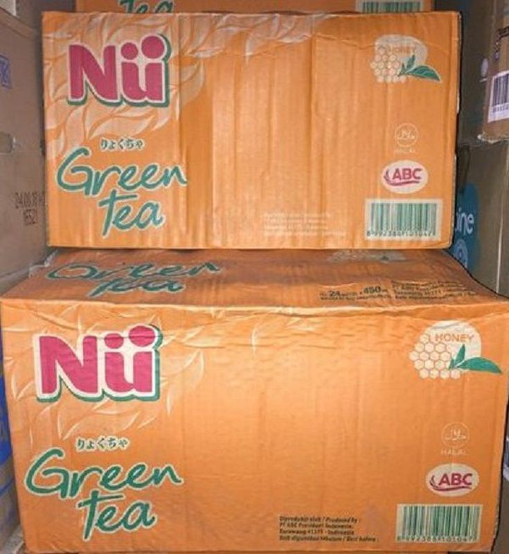 Nu Green Tea Honey 330 ml (dus)