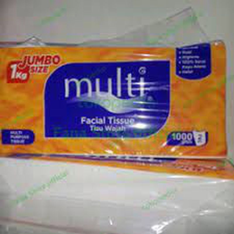 Tissue 1kg 2 ply Multi