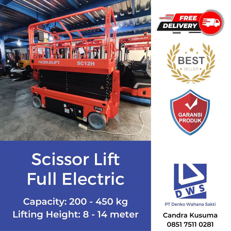 Scissor Lift Noblelift Full Electric 10-16 Meter