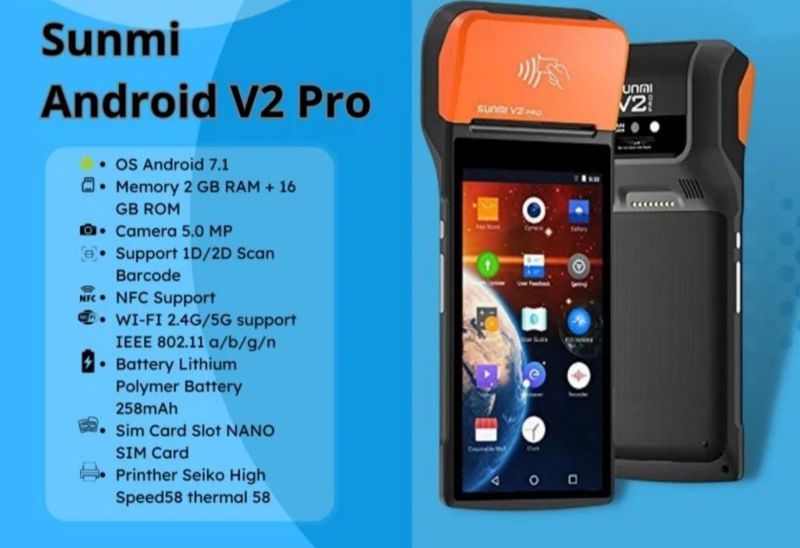 MESIN EDC SUNMI V2 PRO