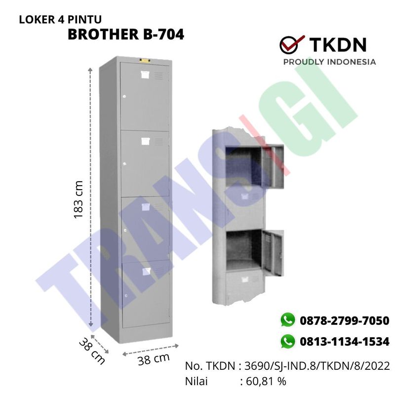 Loker 4 Pintu B-704