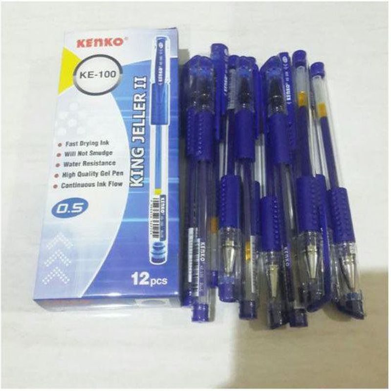 Gel Pen Biru