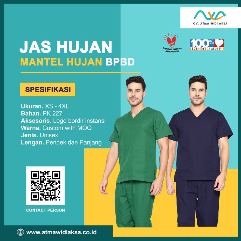 Scrub Medis / Baju OK / Baju Operasi / Scrub Suit Rumah Sakit