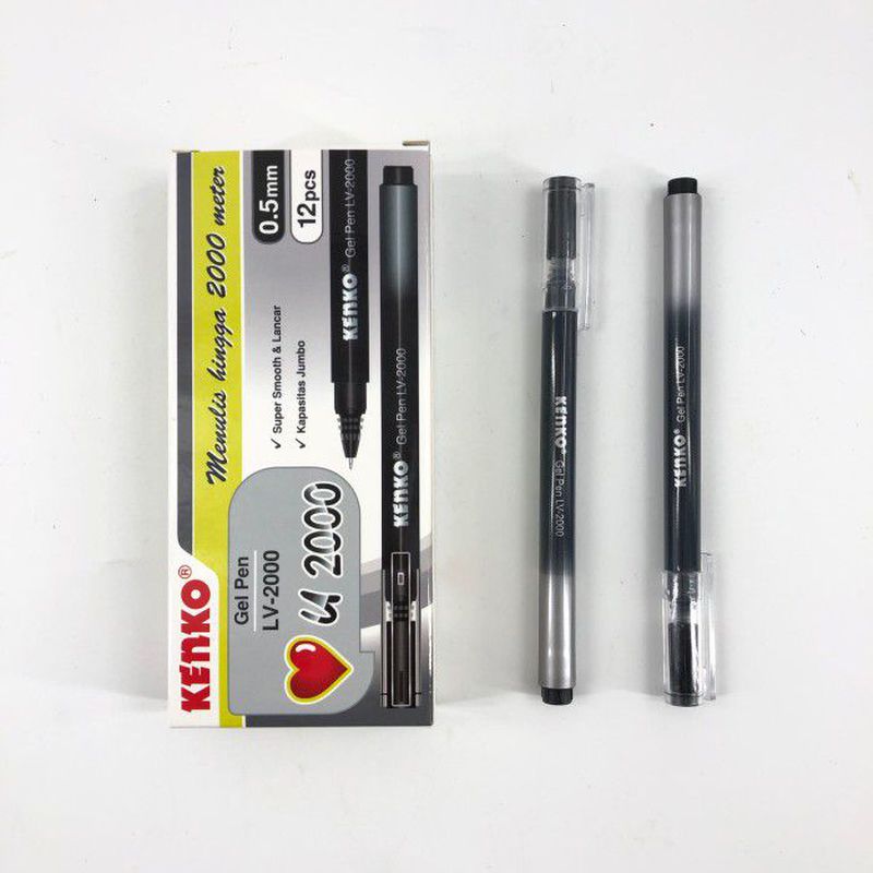 Pulpen Kenko LV-2000 Gel Pen Harga/dus