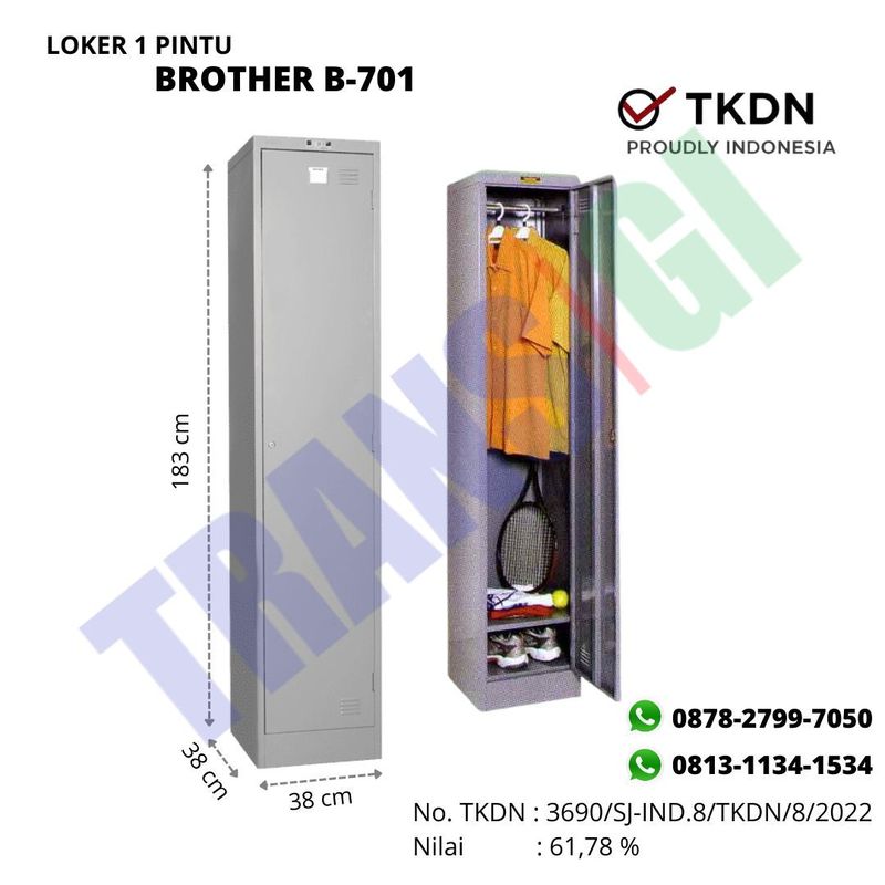 Loker 1 Pintu B-701