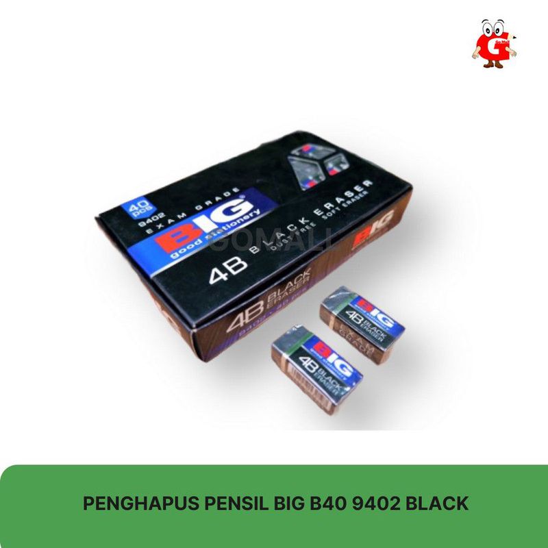 Penghapus pensil BIG B40 9402 Black