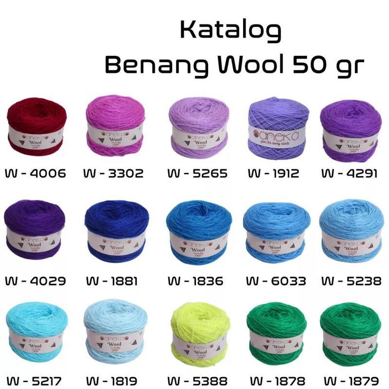 Benang Rajut / Benang Wool / Benang Wol - Hitam