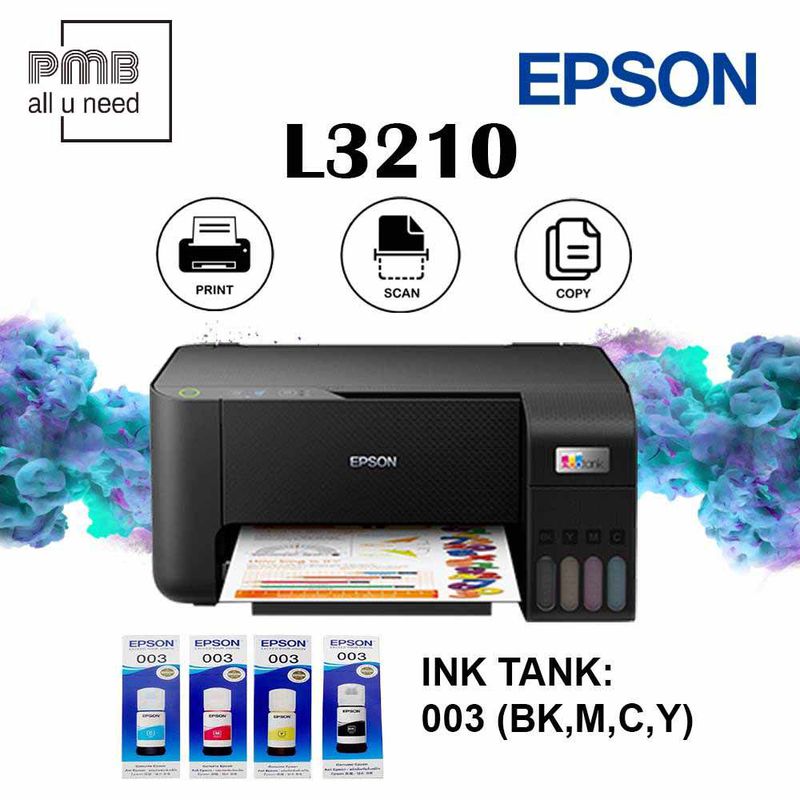 EPSON ECOTANK L3210 ALL-IN-ONE PRINTER (COLOR, A4, PRINT, SCAN, COPY)