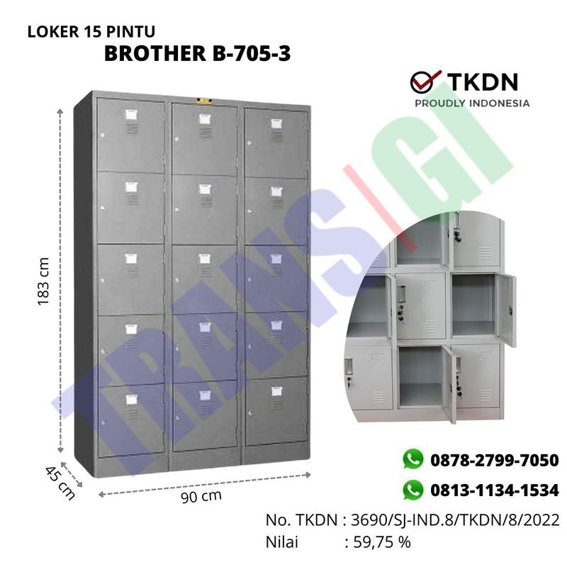 Loker 15 Pintu B-705-3