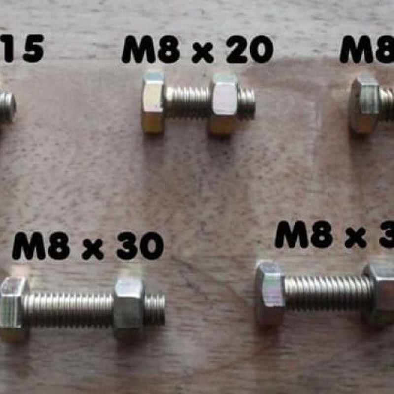 Baut Mur 8 x 25 Kuning (Kunci 12)