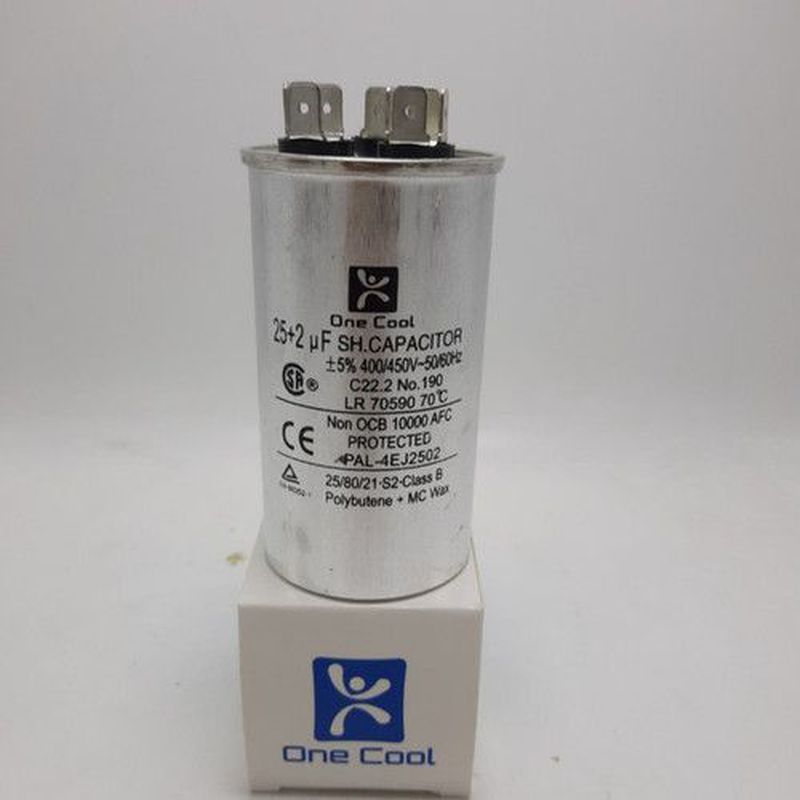 Capasitor AC 25+2 uF One Cool