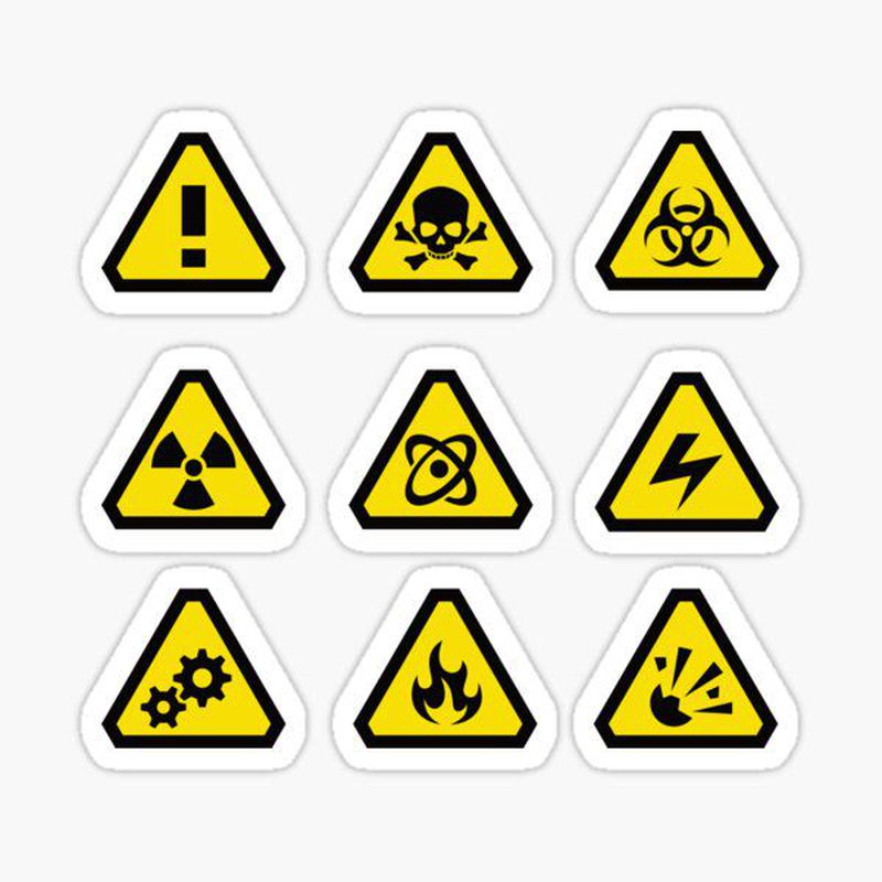 Safety Sign (Sticker Hazzard)