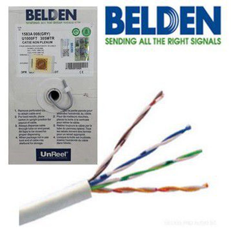 CABLE UTP " BELDEN " CAT 5E ORIGINAL RESMI