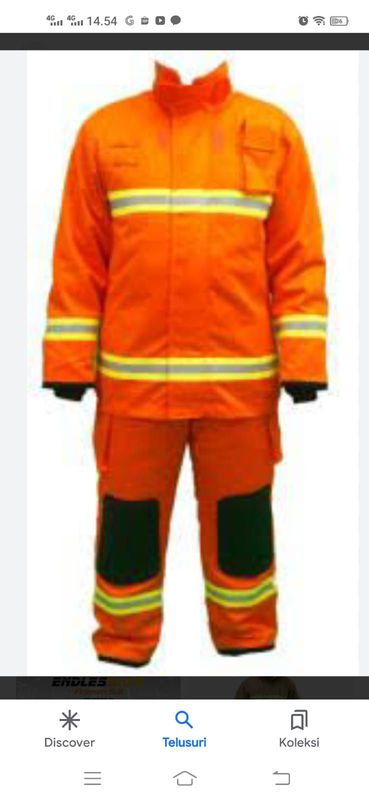 FIREMAN SUIT (JACKET AND TROUSER) / BAJU TAHAN PANAS KOMPLIT