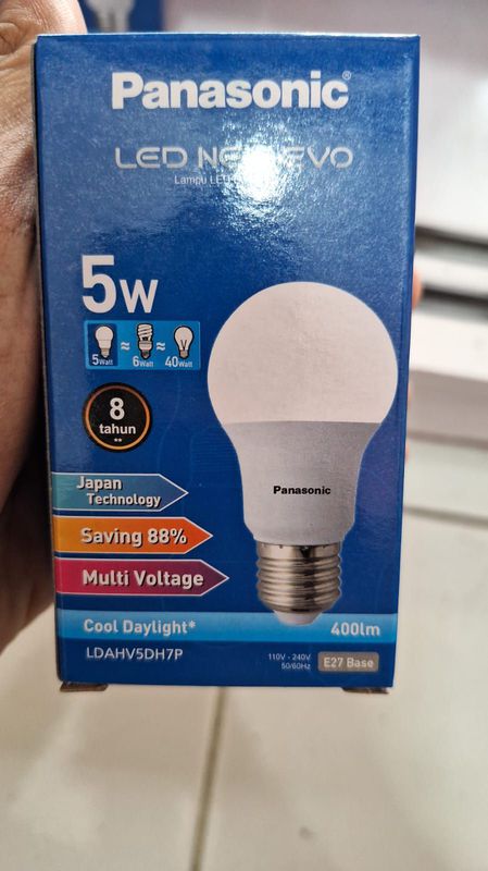 LAMPU LED 5 WATT PANASONIC