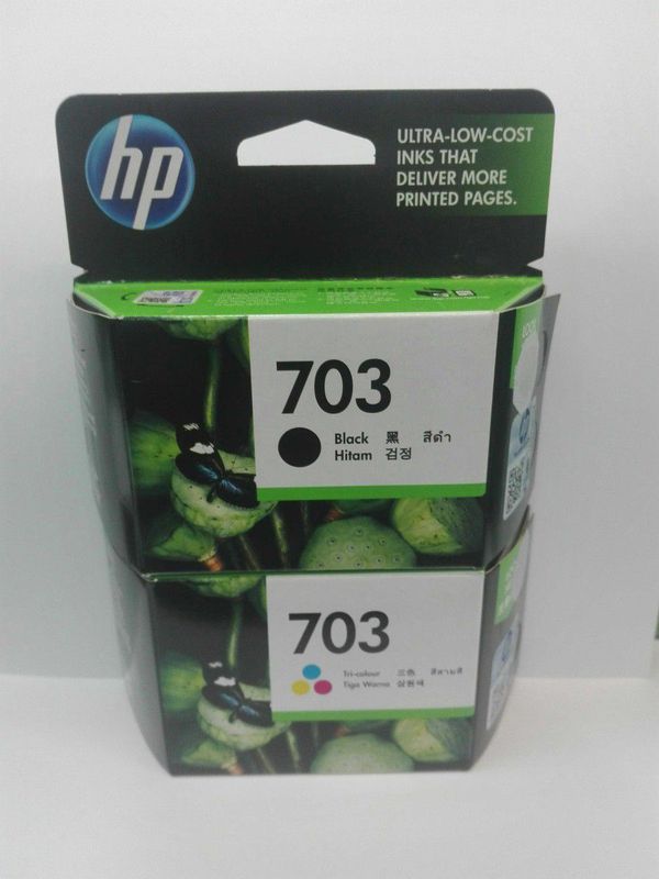 Tinta Printer ORIGINAL HP 703 Black & Color
