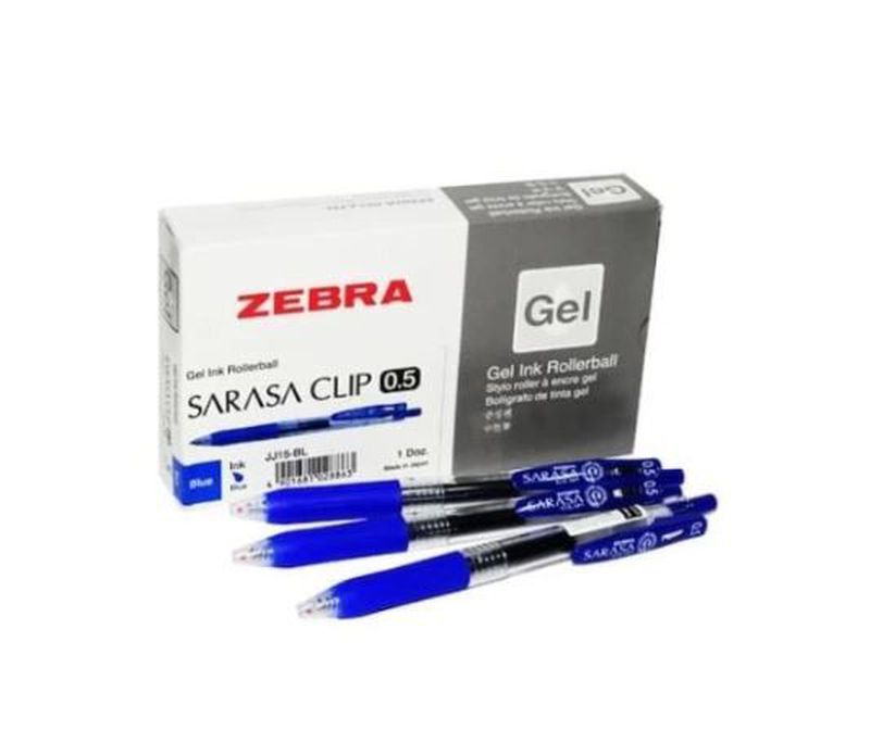Ballpoint Zebra Sarasa Clip (Biru)