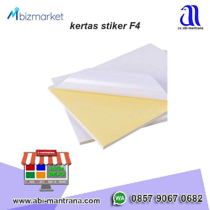 Kertas Stiker F4