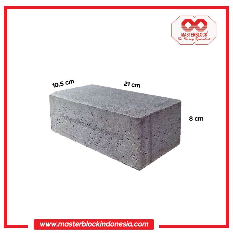 Paving Block TruPave (Bata) 8 cm MB, Natural (Abu-abu), ZONA 1
