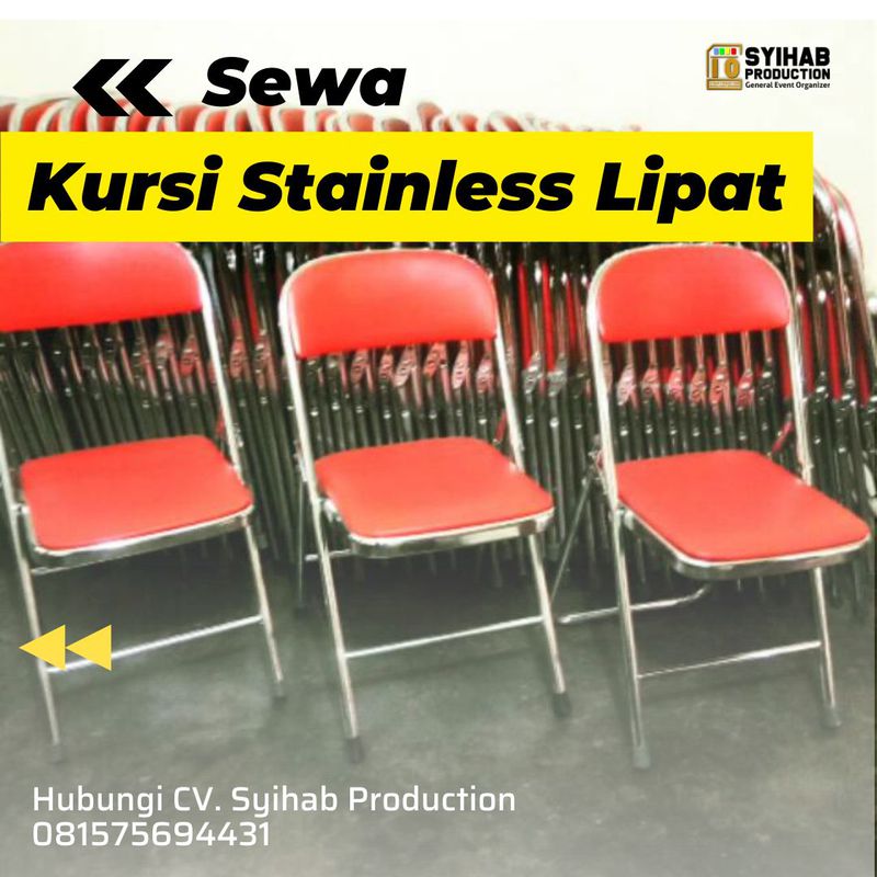 SEWA KURSI STAINLESS UNTUK ACARA BESAR ATAU KECIL