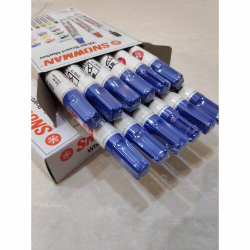 Spidol Snowman Warna Biru Non Permanent