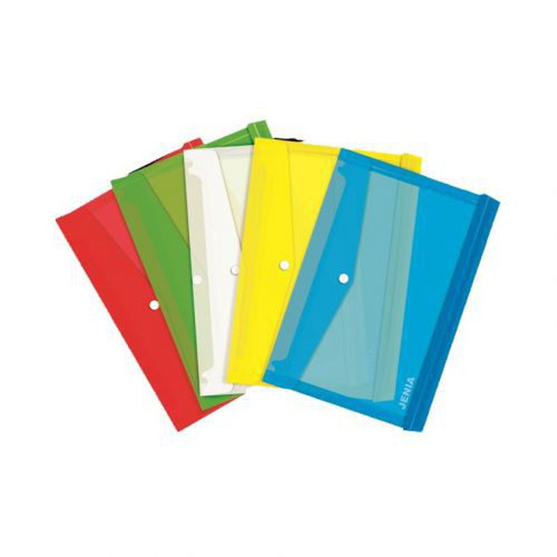 MAP PLASTIK KANCING FOLIO PUNGGUNG JENIA / MAP PLASTIK TRANSPARAN F4 ...