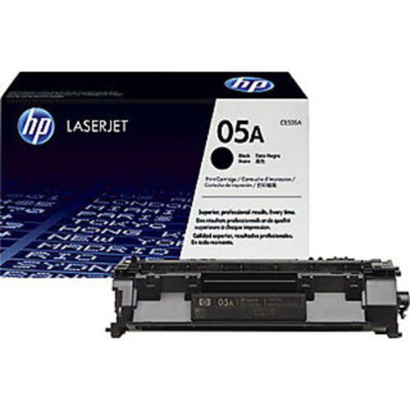 HP 05A Black Original LaserJet Toner Cartridge (CE505A)
