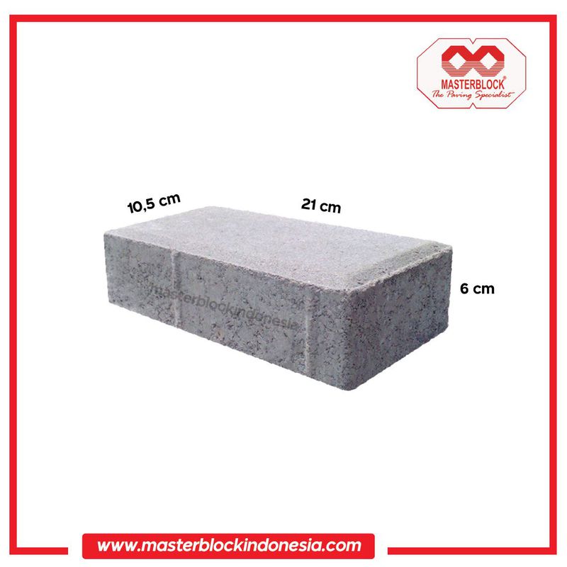 Paving Block TruPave (Bata) 6 cm MB, Natural (Abu-abu), ZONA 4
