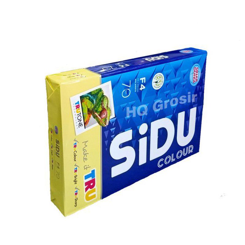 kertas HVS F4 warna kuning SIDU