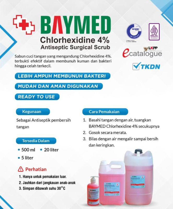 Baymed Chlorhexidine 4% (antiseptic surgical scrub)