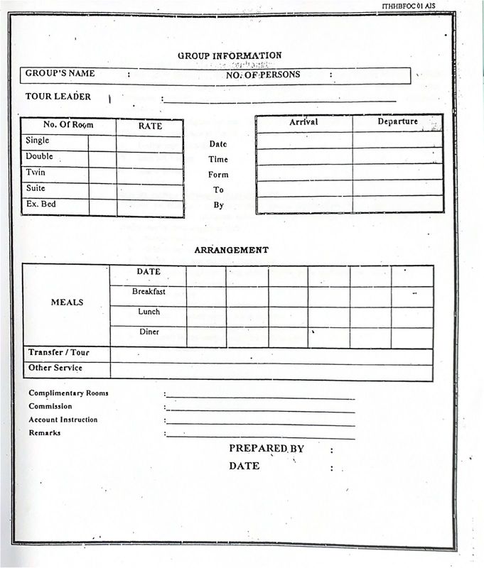Group Information Form