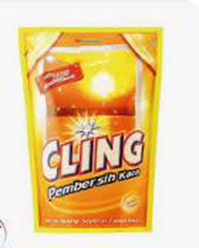 Pembersih Kaca Cling 425 ml Refill, Lemon Fresh