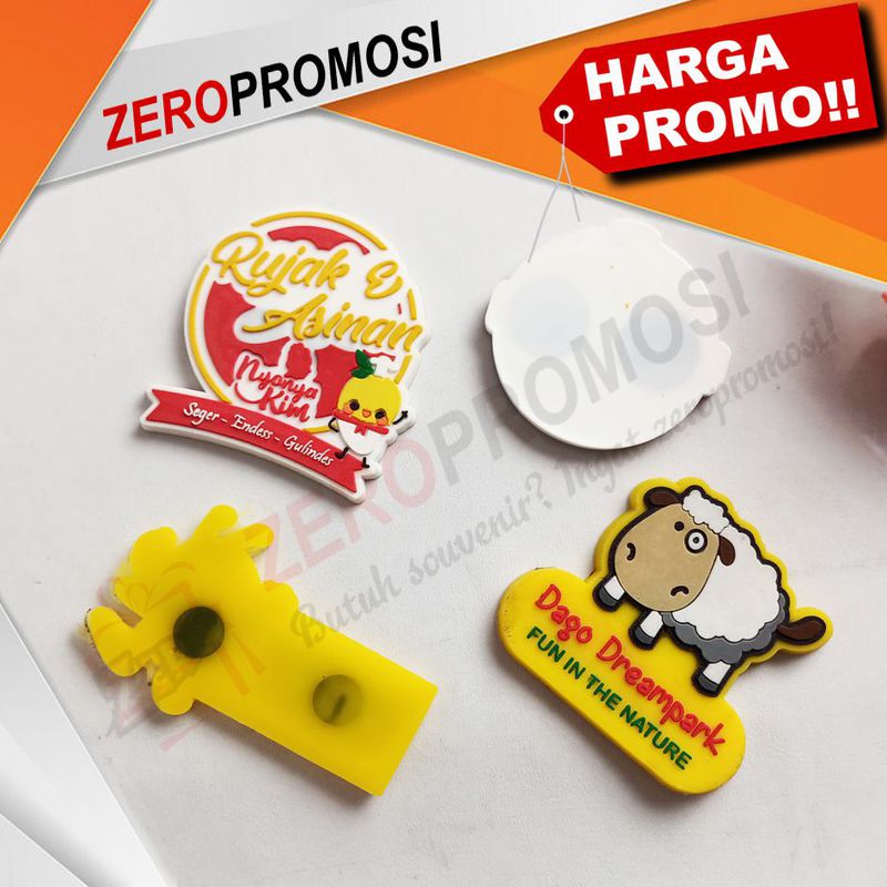 Souvenir Tempelan Kulkas Rubber Custom Model Magnet Bulat