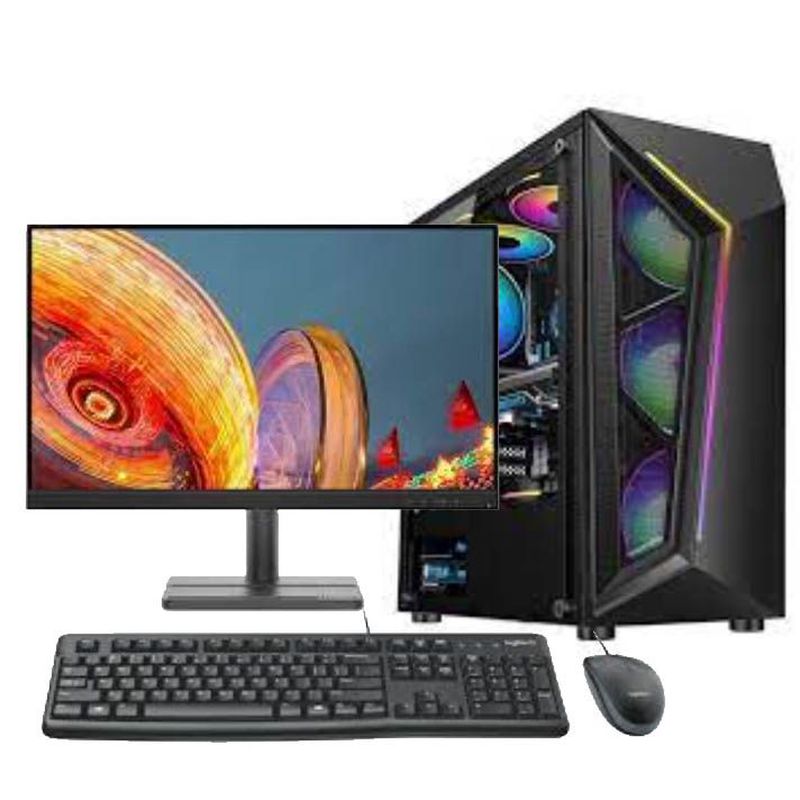 Paket PC Rakitan Core i5-12400f/ vga 6 GB/ SSD 256gb/HDD 1 TB/ 24"