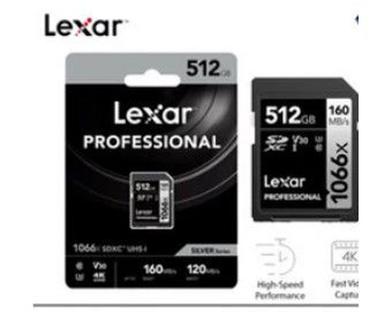 Lexar 512GB Professional 1066x SDXC UHS-I Memory Card