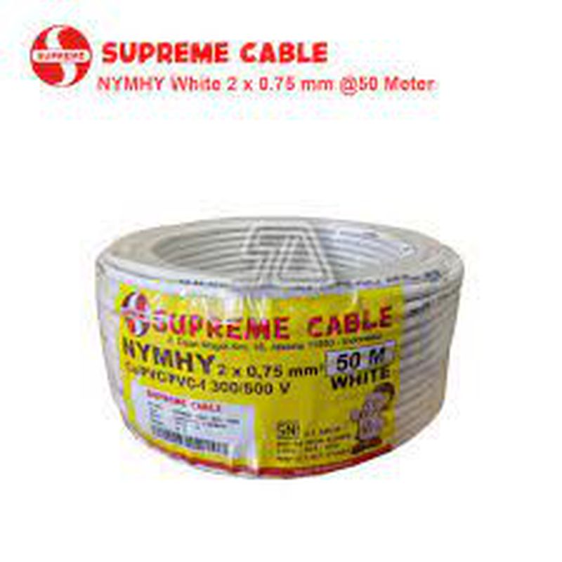 Kabel Listrik NYMHY 2x0.75 mm, 100 Meter